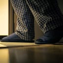 shuffle (【Verb】to walk by dragging one's feet instead of lifting them ...