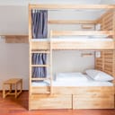 bunk bed (【Noun】a piece of furniture with two beds stacked on top of ...