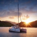 catamaran (【Noun】a boat with two parallel hulls ) Meaning, Usage, and ...