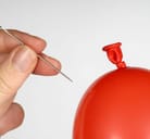 burst (【Verb】to suddenly break apart, especially due to pressure inside ...