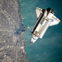 spaceship (【Noun】a vehicle used for travel in space ) Meaning, Usage ...