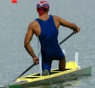 canoe (【Noun】a long, narrow boat that is rowed with a paddle ) Meaning ...