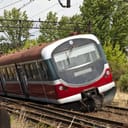 derail (【Verb】(of a train, tram, etc.) to leave its tracks, or to cause ...