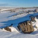 permafrost (【Noun】a layer of soil that is always frozen in very cold ...