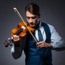 bow (【Noun】a rod with horsehair stretched along it, used for playing ...