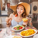 appetizer (【Noun】a small dish that is eaten before or at the start of a ...