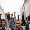 block (【Verb】to put or be an obstacle in the way of someone or ...