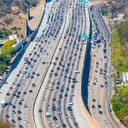 traffic jam (【Noun】a long line or lines of stopped or slow-moving ...