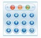 button (【Noun】a small part of a machine that can be pressed to make the ...