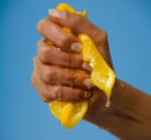 squeeze (【Verb】to firmly press something with one's fingers; to get a ...