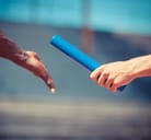 relay (【Noun】a race between teams of runners in which each team member ...