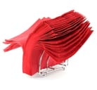 napkin (【Noun】a small rectangular piece of cloth or tissue paper ...