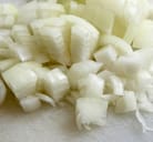 chop (【Verb】to cut something into pieces using a knife or axe ) Meaning ...