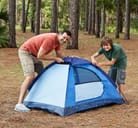 tent (【Noun】a portable shelter made of cloth that is supported by poles ...