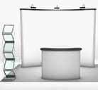 booth (【Noun】a small space for doing things in private; a small ...