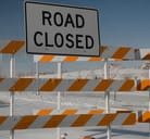 closure (【Noun】an act or process of closing a company, road, etc ...