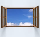 open (【Verb】to move something away so that there is a hole for air ...