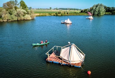 Camp on a Lake in Belgium with These Floating Tents | Engoo Daily News