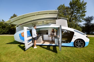 Solar Power Mobile Home Can Travel 730km on Sunny Day | Engoo Daily News