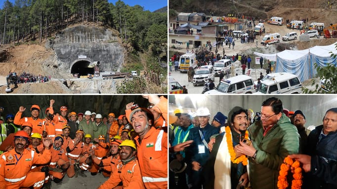 All 41 Workers Rescued from Tunnel in India | DMM英会話 デイリーニュース