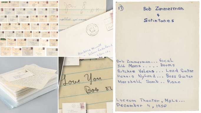 Bob Dylan's High School Love Letters Sell for $670,000 | Engoo Daily News