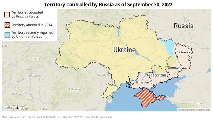 Putin Announces Plans to Annex Four Ukrainian Regions | Engoo Daily News