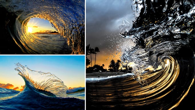 Hawaiian Photographer Makes Art Inside Huge Waves | Engoo 每日新聞