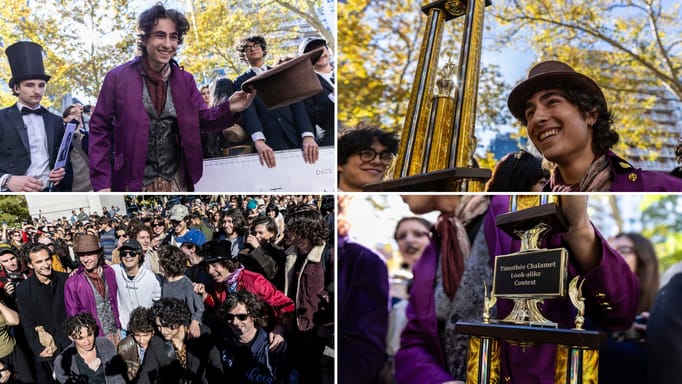 Timothée Chalamet Attends His Own Look-Alike Contest | Engoo Daily News