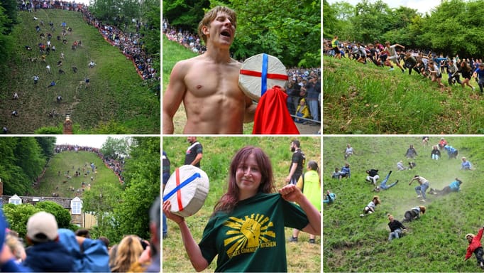 UK Cheese Rolling Race Won by German YouTuber | Engoo 每日新闻