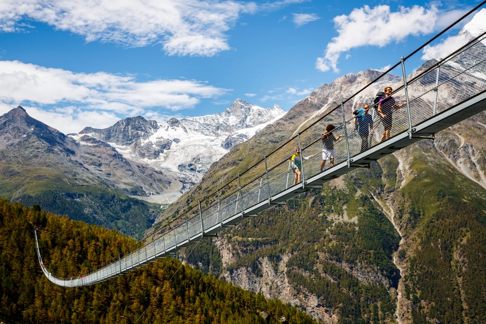 Switzerland Opens World's Longest Suspension Footbridge | Engoo Daily News