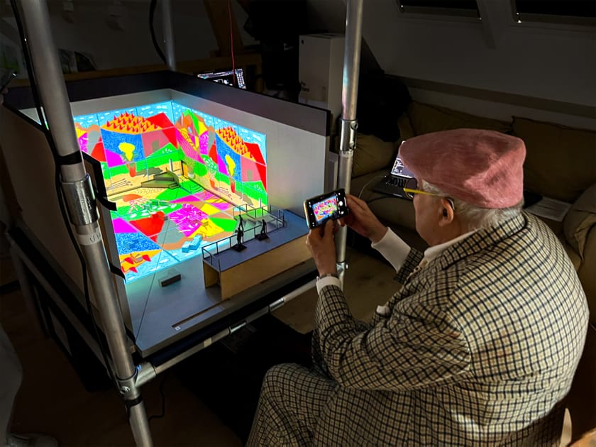 New Hockney Exhibit Lets You Step Inside His Paintings | Engoo Daily News