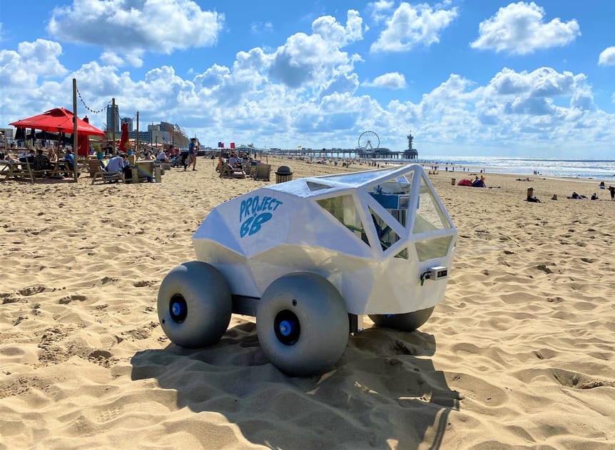 Beach Robot Cleans Up After Smokers | Engoo 데일리뉴스