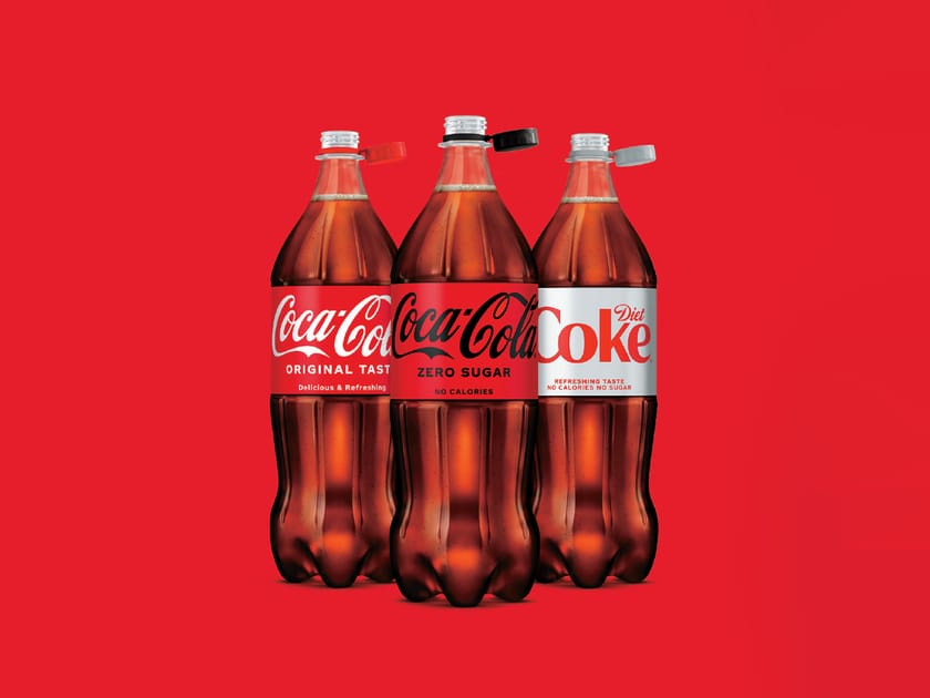 coca cola cap attached