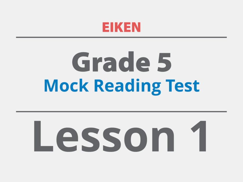 Mock Reading Test 1 | Engoo
