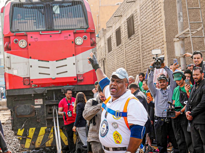 Man Pulls Train with His Teeth, Breaking Record | Engoo Daily News