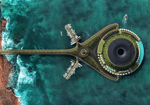 Turkish Architects Design Floating, Spinning Hotel | Engoo 每日新闻