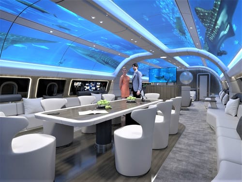 Airplane Cabin Designed to Project Images During Flight | Engoo Daily News